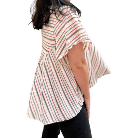 SAGE+FIG | Tops | New Sagefig Roundabout Top In Multicolored | Poshmark